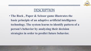 Rock , paper and scissors game made with PYTHON | PPTX