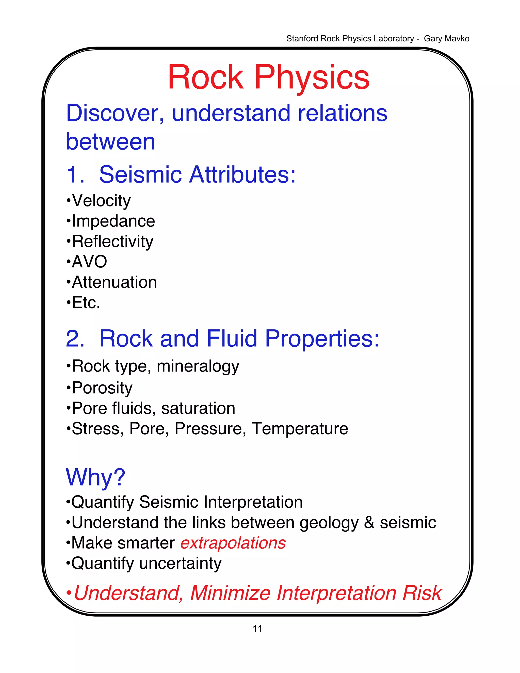 Rock Physics: Introduction | PDF