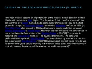 Rock:pop operas ppt | PPT