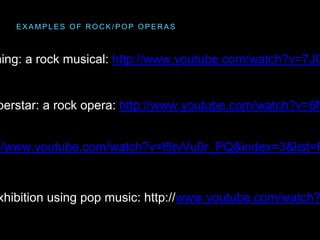 Rock:pop operas ppt | PPTX