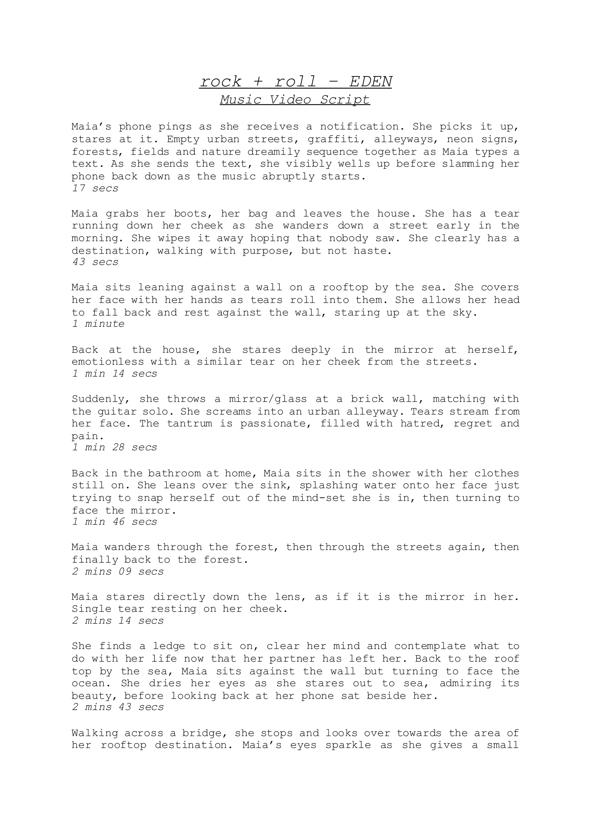 Rock + roll (script) 2.0 | PDF