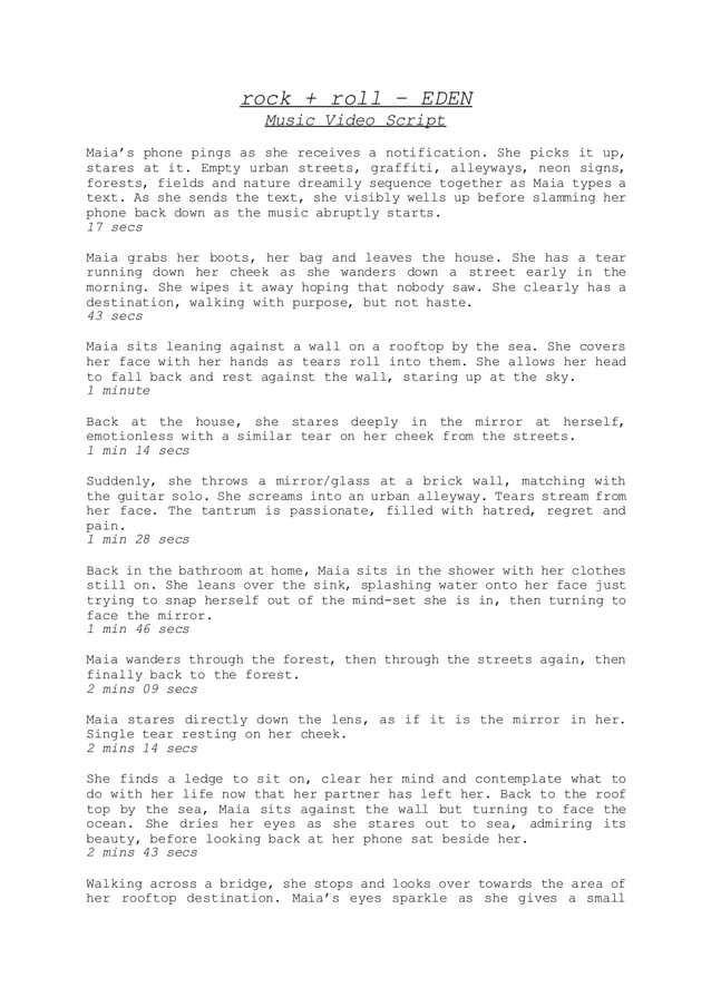 Rock + roll (script) 2.0 | PDF