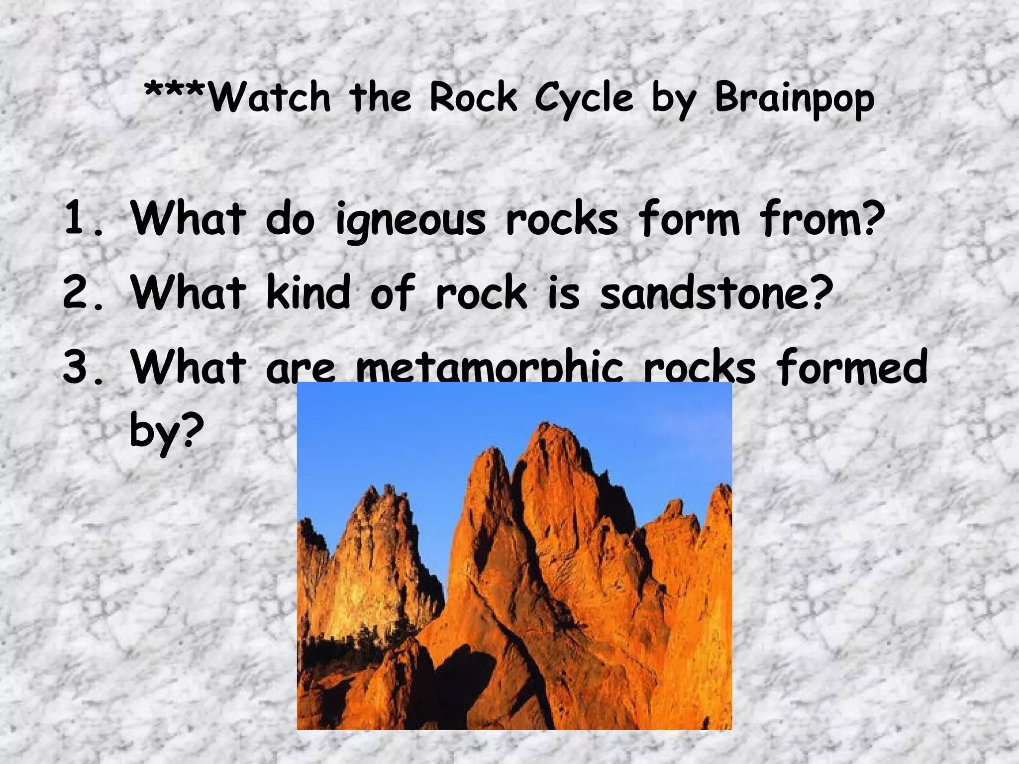 Rocks | PPT | Geology | Science