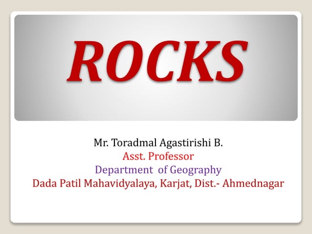 Rocks | PPT