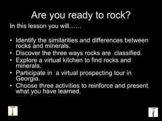 Rocks And Minerals Activity 1 Unit Rock On | PPT