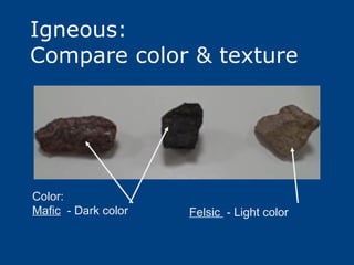 Rocks -igneous_sedimentary_&_metamorphic[1] | PPT | Geology | Science