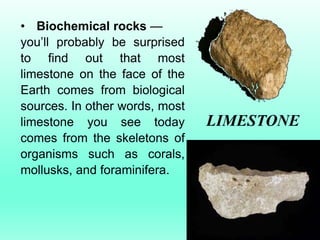 Different Types of Rocks and the processes involved in its formation ...