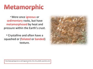 Rocks and Rock Cycle | PPT