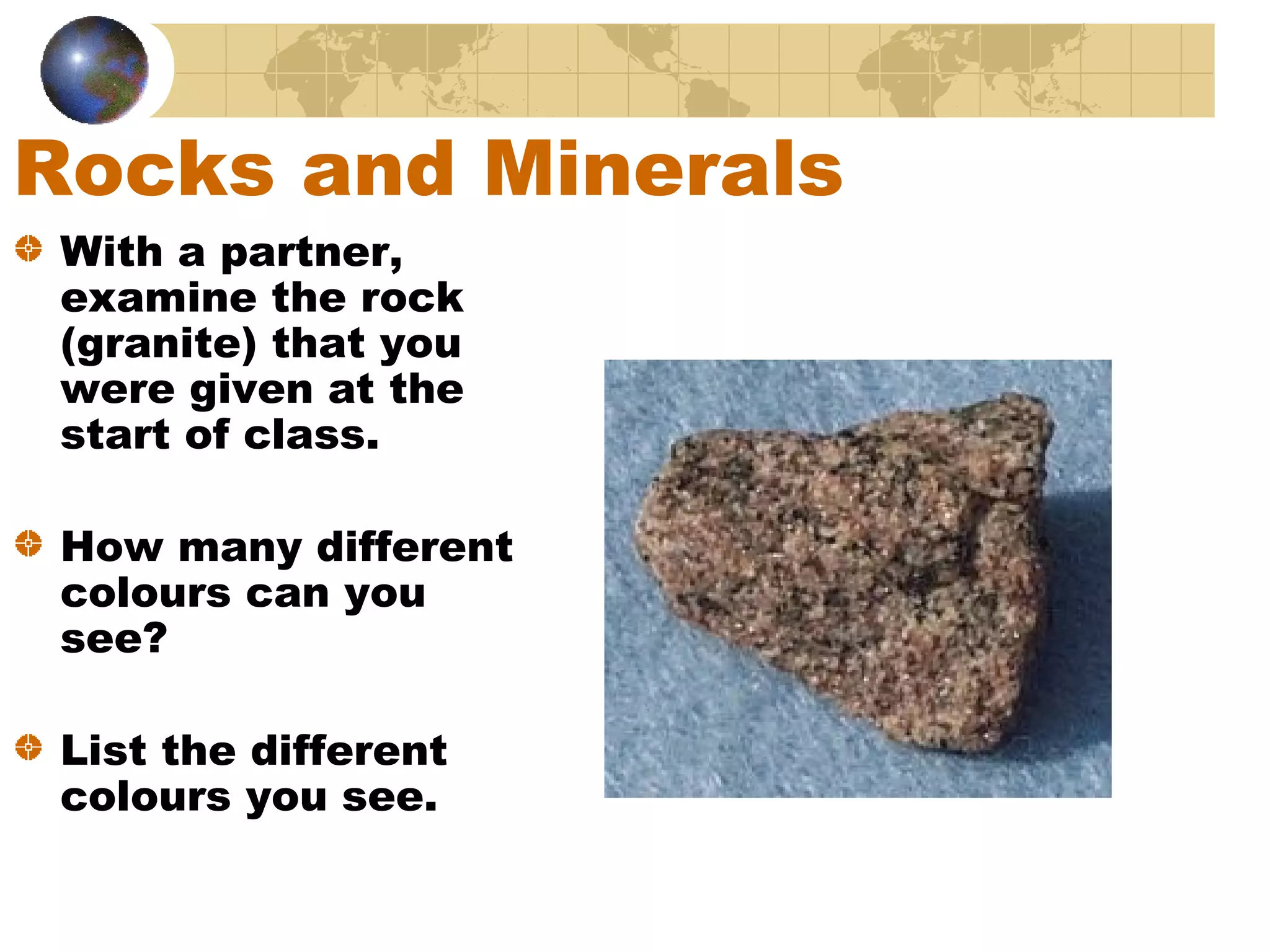 Rocks and minerals | PPT