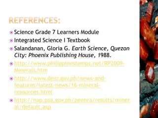 Rocks and Minerals | PPTX