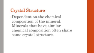 Rocks and minerals | PPTX | Chemistry | Science
