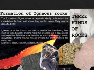 earth and spaces ROCKS AND MINERALS.pptx