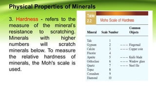 rocksandminerals powerpoint for earth sciencepptx | PPTX