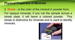 rocksandminerals powerpoint for earth sciencepptx | PPT
