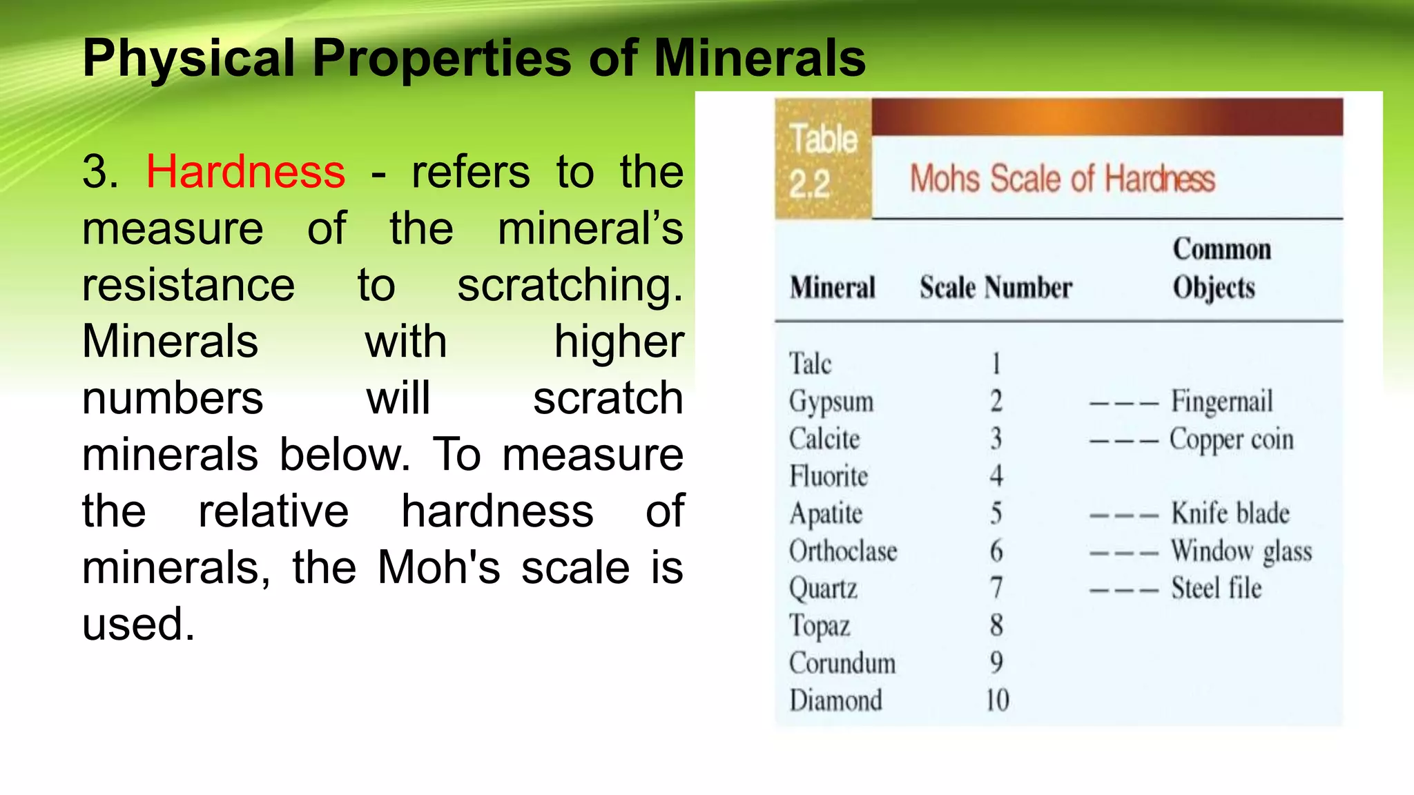 Rocks and minerals for grade 11; Earth and life sciences | PPTX