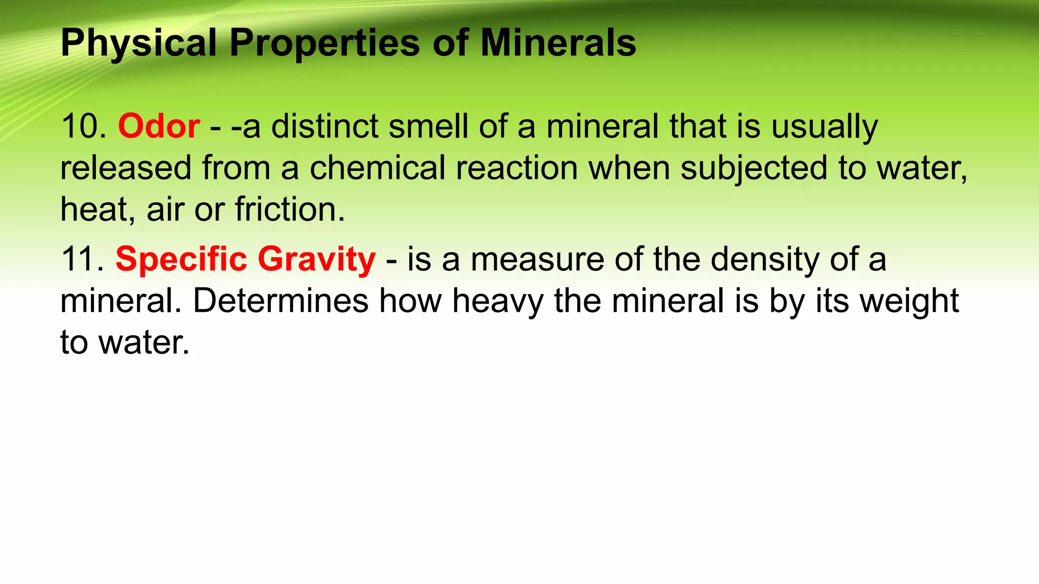 Rocks and minerals for grade 11; Earth and life sciences | PPTX