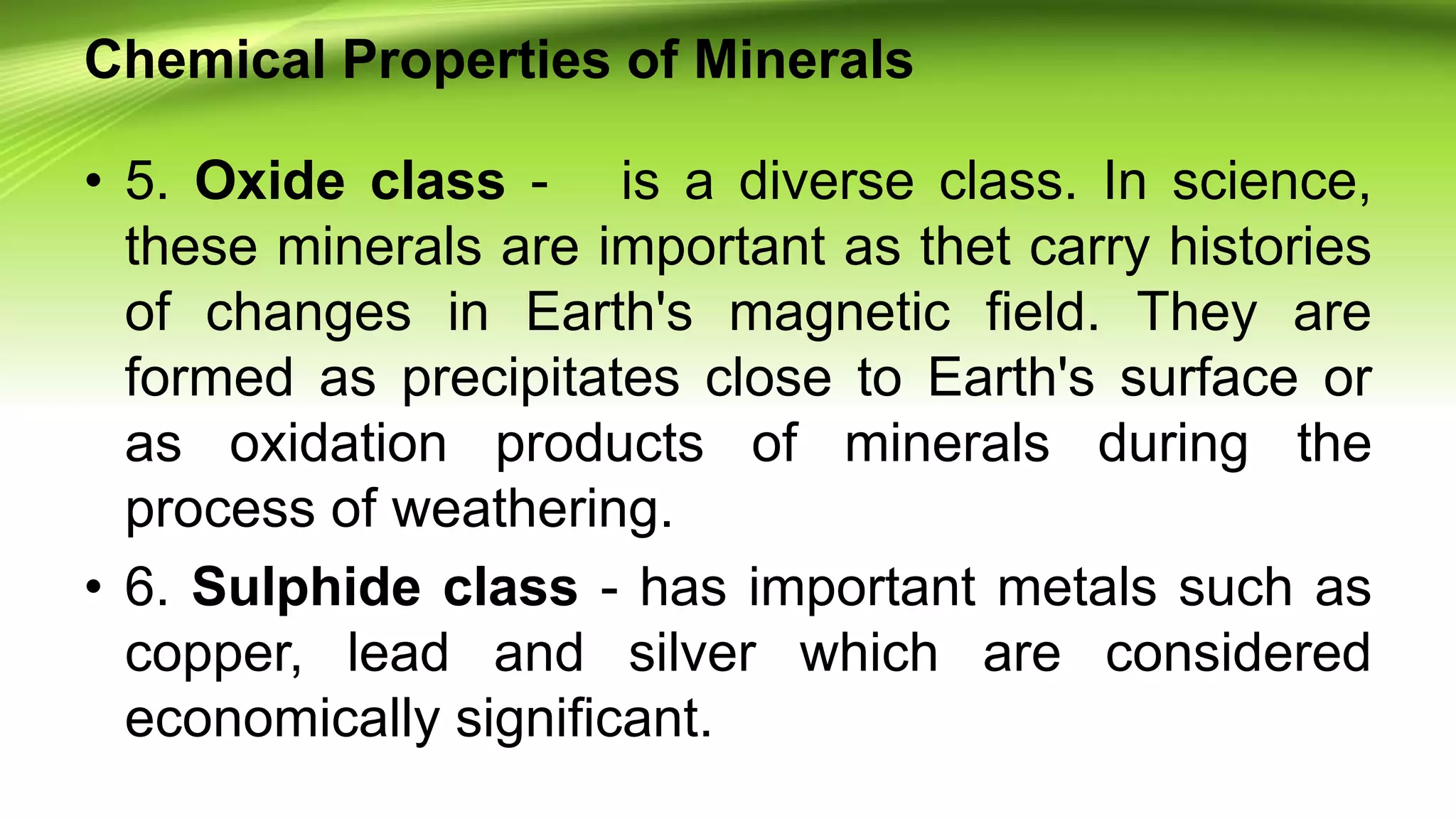 Rocks and minerals for grade 11; Earth and life sciences | PPTX