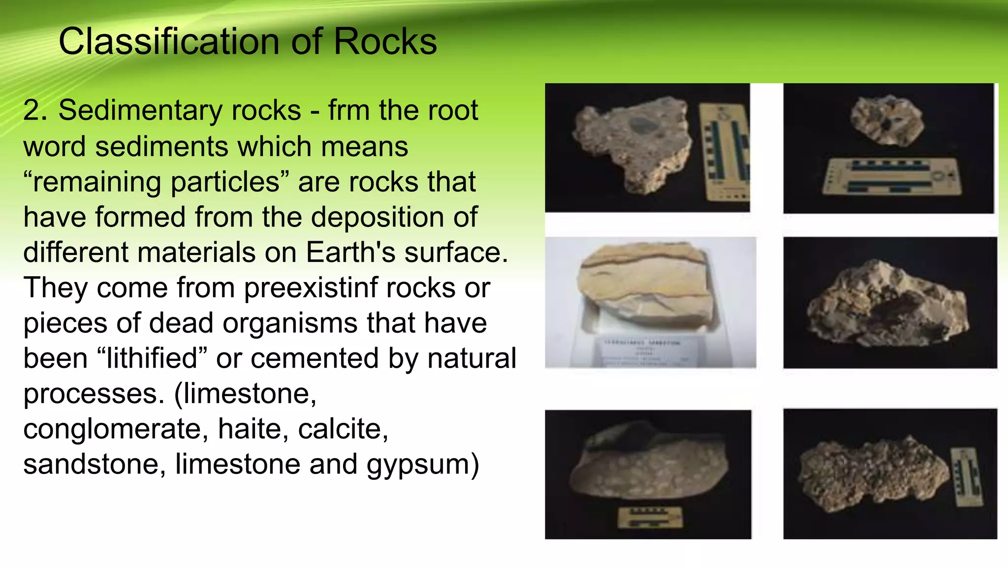 Rocks and minerals for grade 11; Earth and life sciences | PPTX