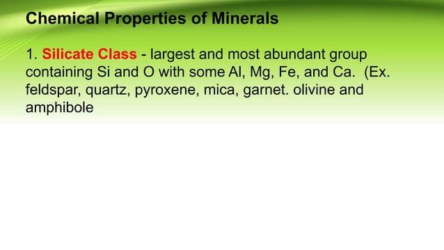 Rocks and minerals for grade 11; Earth and life sciences | PPTX ...
