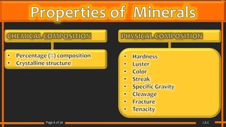 Rocks and Minerals pt.1 | PPTX