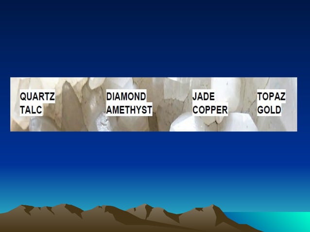 rocks and minerals powerpoint presentation | PPT