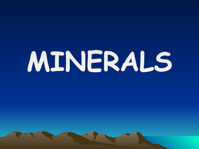 rocks and minerals powerpoint presentation | PPT