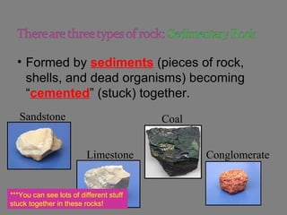 Rocks and the rock cycle | PPT