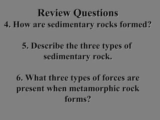 Rocks and the rock cycle | PPT