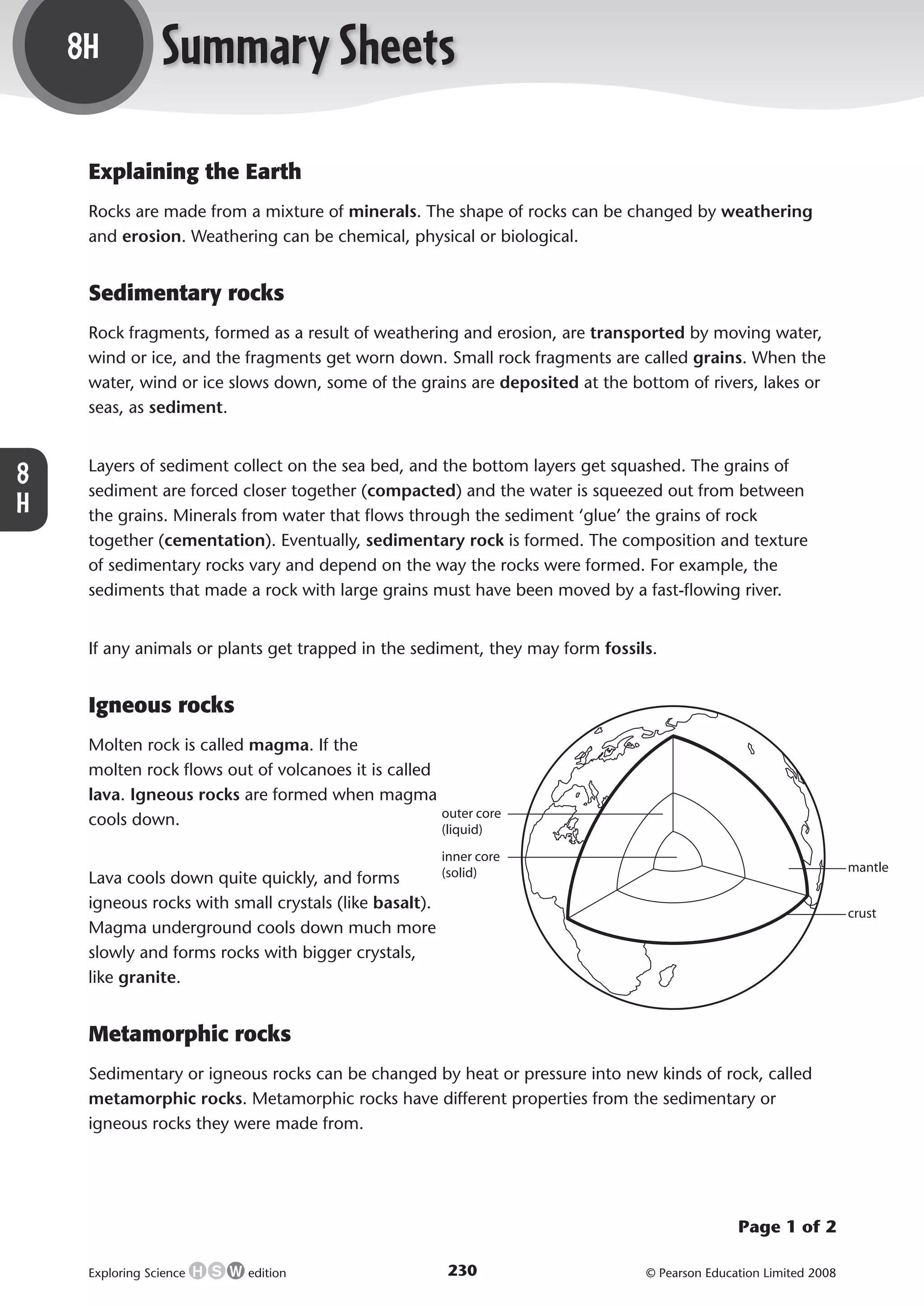 Rocks and the rock cycle | PDF