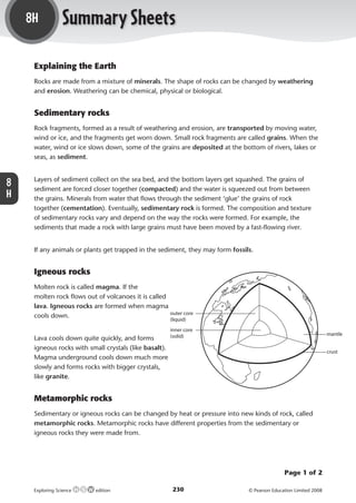 Rocks and the rock cycle | PDF