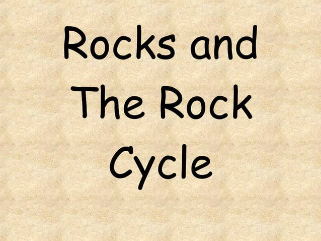Rocks And The Rock Cycle 1196662026190094 3 | PPT