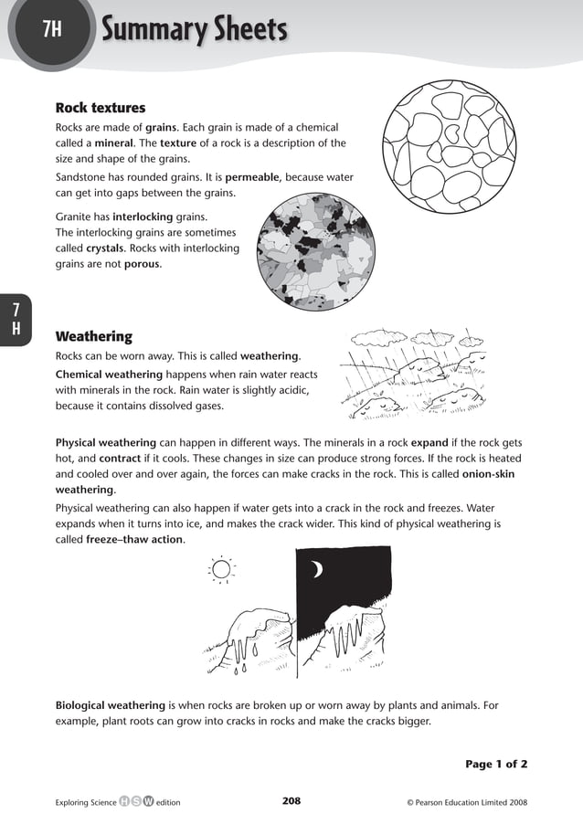 Rocks and weathering | PDF