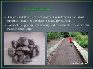 Rocks as construction material | PPT