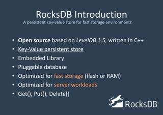 RocksDB detail | PPTX | Databases | Computer Software and Applications