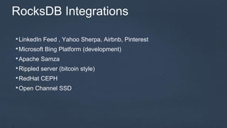 The Hive Think Tank: Rocking the Database World with RocksDB | PPTX