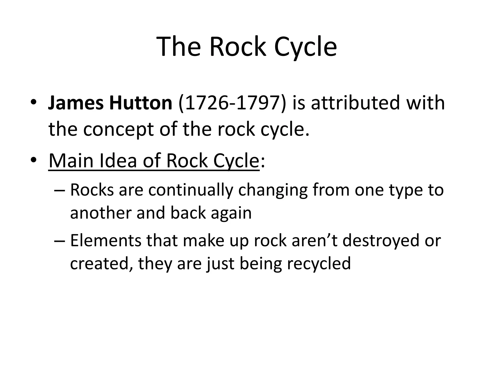 The Rock Cycle and Rocks | PPTX