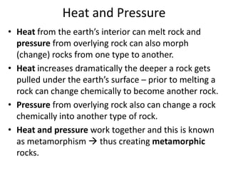 The Rock Cycle and Rocks | PPTX
