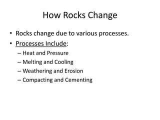 The Rock Cycle and Rocks | PPTX