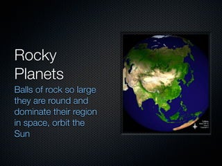 Rocks from space in color | PPT
