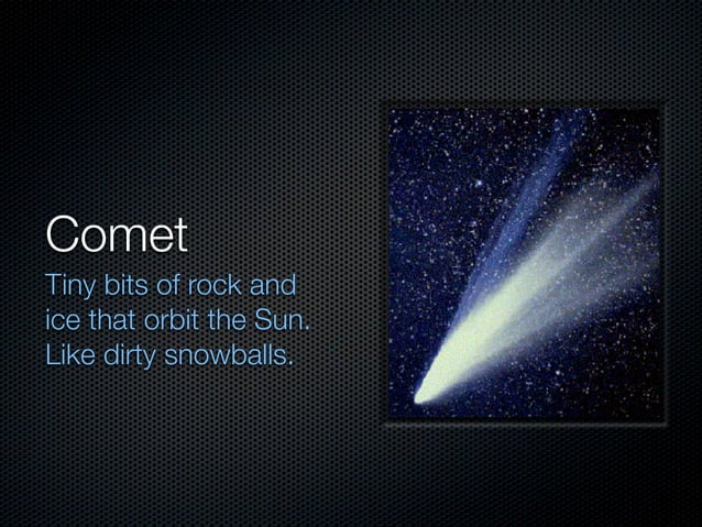 Rocks from space in color | PPT