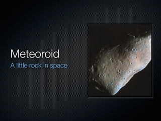 Rocks from space in color | PPT