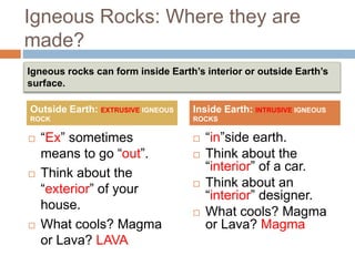Rocks - Igneous | PPTX