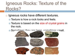 Rocks - Igneous | PPTX