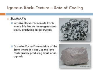 Rocks - Igneous | PPT