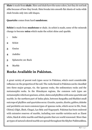 rocks in pakistan.docx