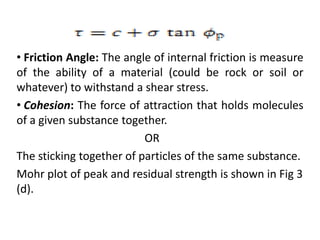 Rock slope stability analysis lec 1 | PPTX