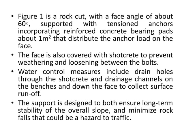 Rock slope stability analysis lec 1 | PPTX | Geology | Science