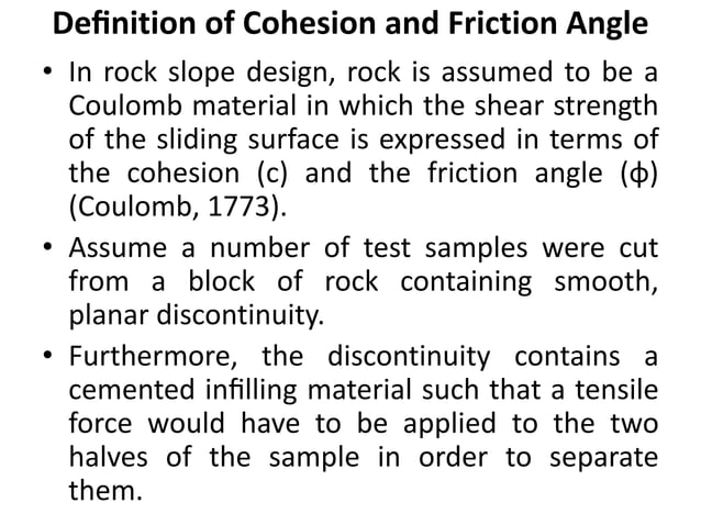 Rock slope stability analysis lec 1 | PPTX | Geology | Science