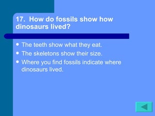 Rocks mineral and fossil 20 Questions | PPT