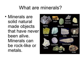 Rock, Minerals and Soil - Science Grade 3 | PPT